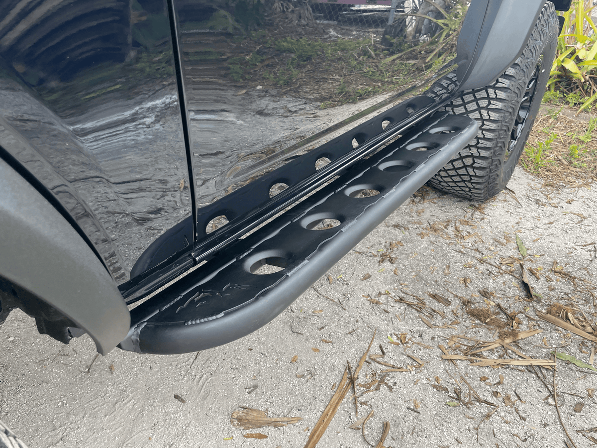 2021+ 6th Gen Bronco 4Dr Frame Mounted Rock Sliders – Opt Offroad